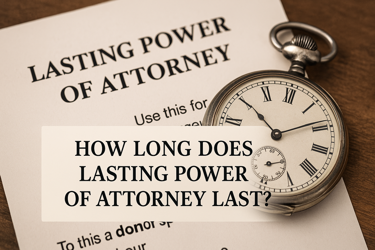How Long Does Lasting Power of Attorney Last? - MP Estate Planning UK