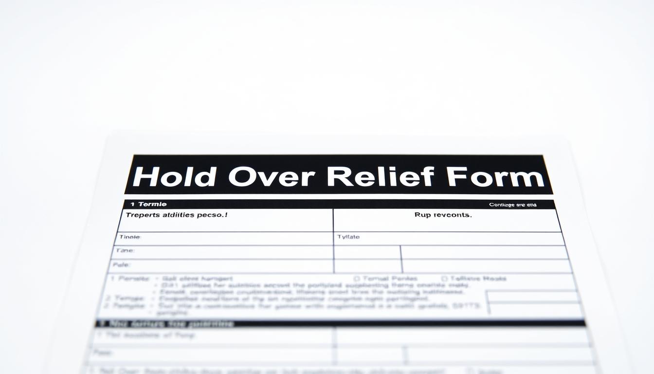 Where To get A Hold Over Relief Form?