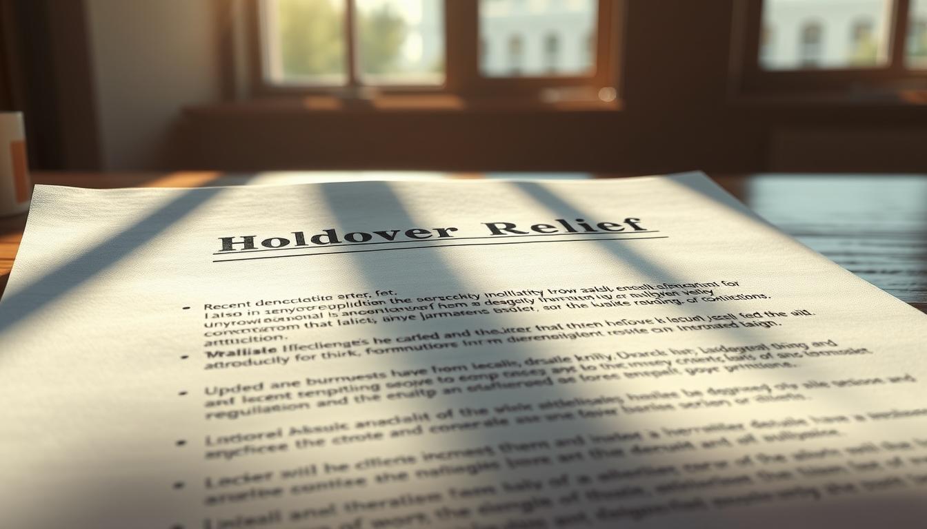 Claim for Hold Over Relief: What You Need to Know